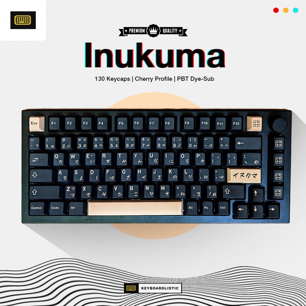 [𝐅𝐑𝐄𝐄 𝐒𝐇𝐈𝐏𝐏𝐈𝐍𝐆] Inukuma Keycaps | Cherry Profile | PBT Dye-Sub | Royal ...