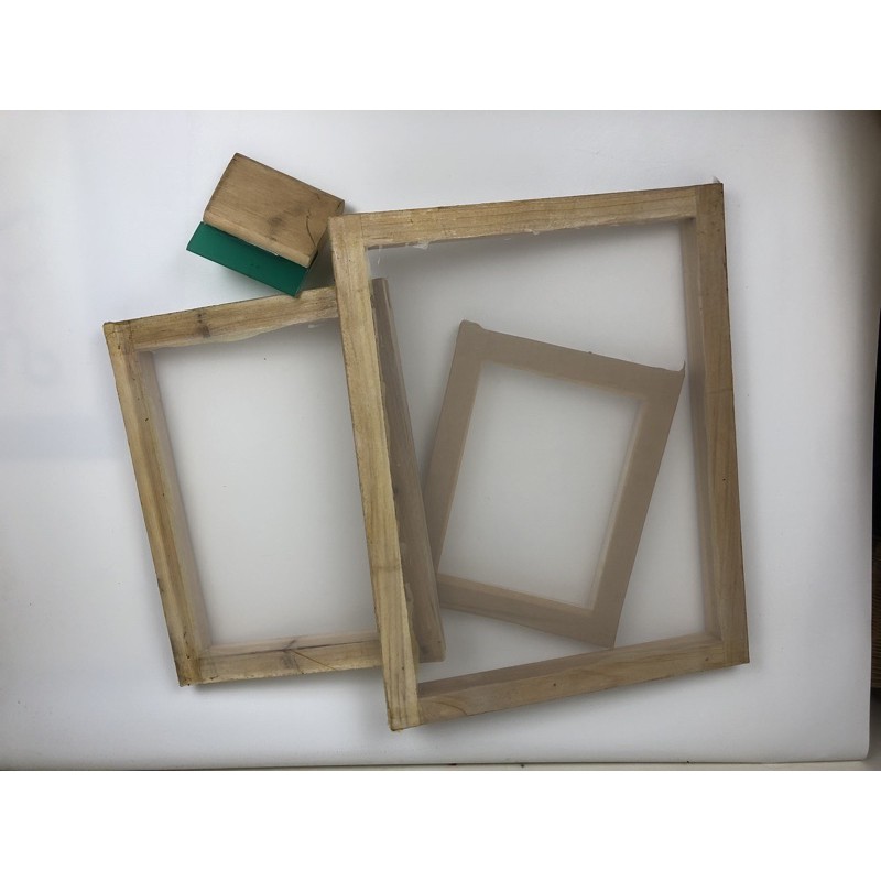 (Ready stock- ship today) Silkscreen wooden frame with mesh ...