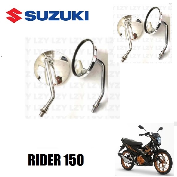 SUZUKI RAIDER 115 & 150 SIDE MIRROR Motorcycle classic type SHORT STEM ...