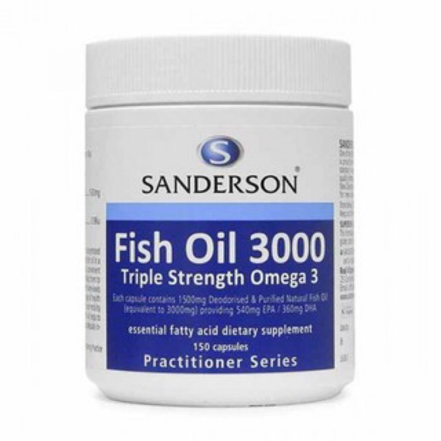 Sanderson Fish oil 3000 150caps | Shopee Malaysia