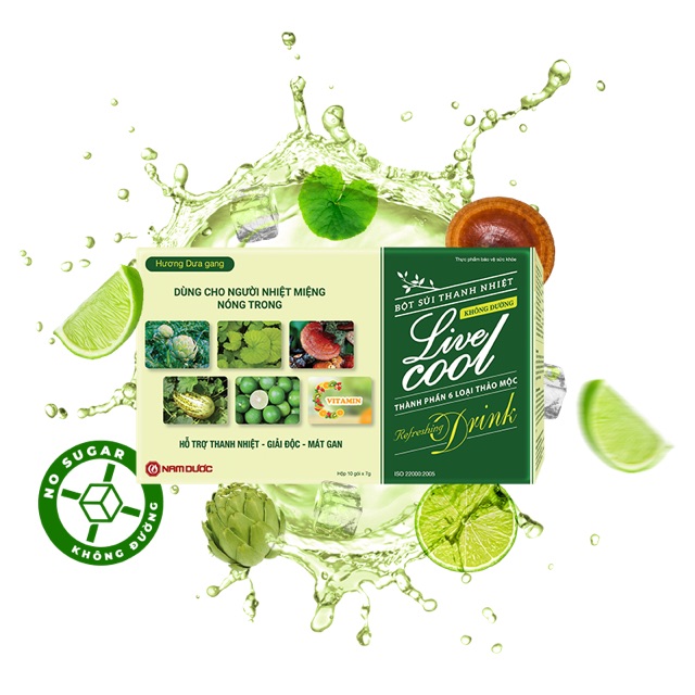 Livecool powder / effervescent tablets / Live cool (Nam Duoc) - Clears ...
