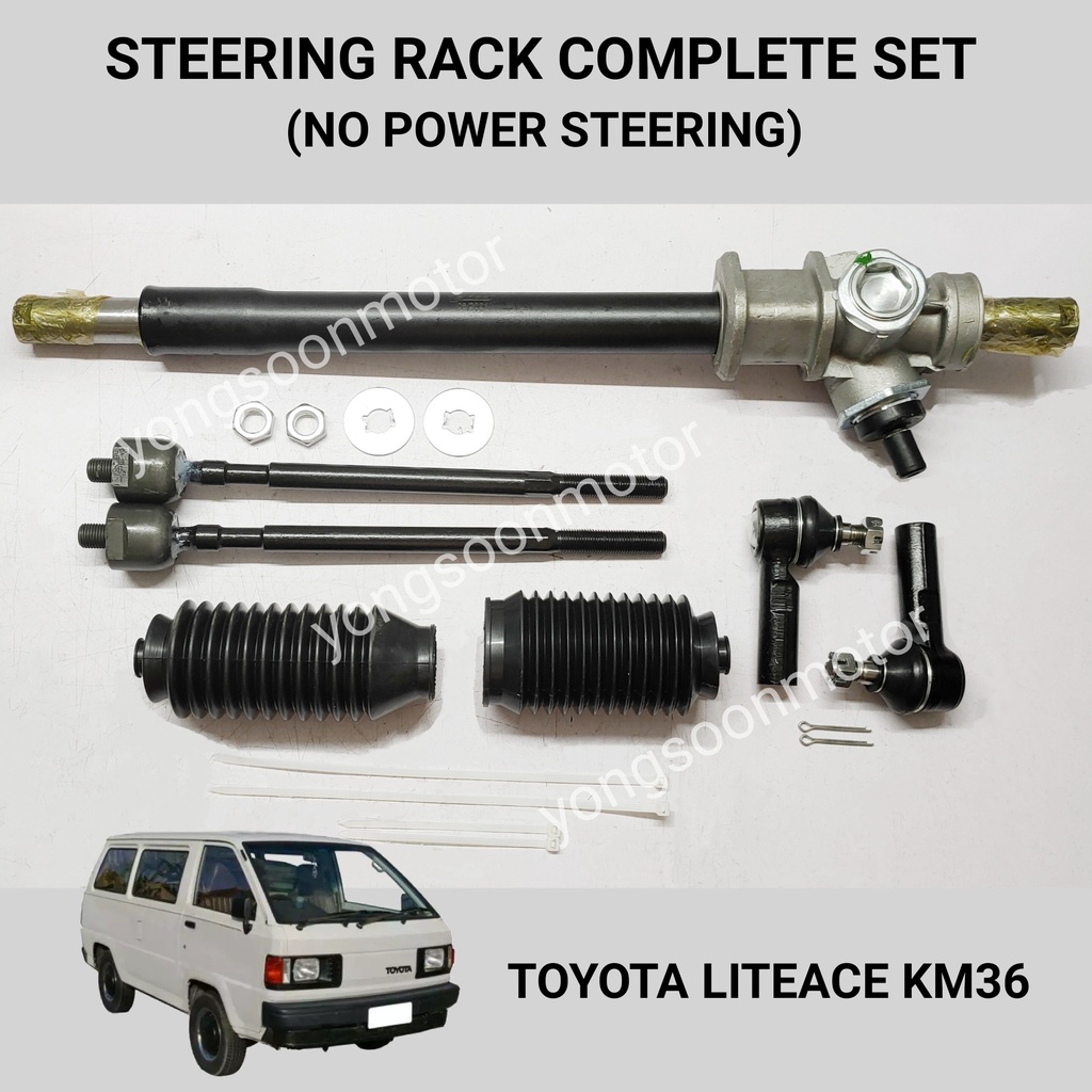 STEERING RACK COMPLETE SET TOYOTA LITEACE KM36 (NO POWER STEERING ...