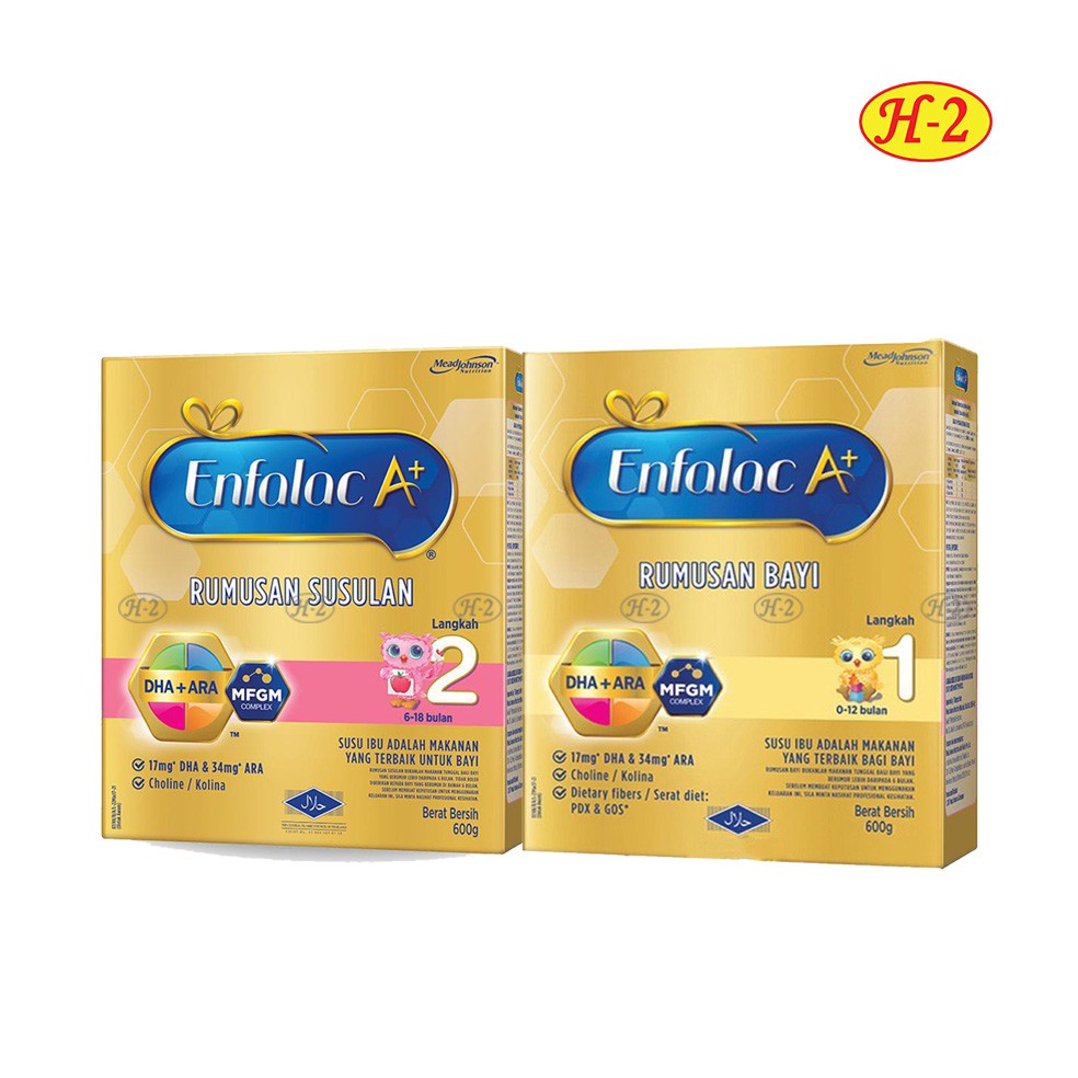 Enfalac A+ Step 1 / 2 Baby Milk Formula (600g / 1.2kg) | Shopee Malaysia