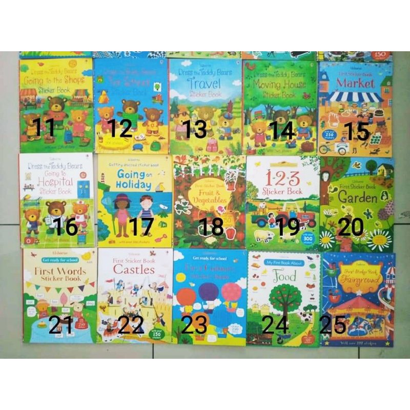 Usborne sticker activities books | Shopee Malaysia
