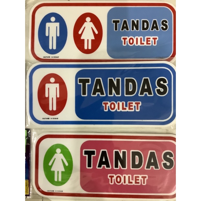 Notice Signmark - Tandas | Shopee Malaysia