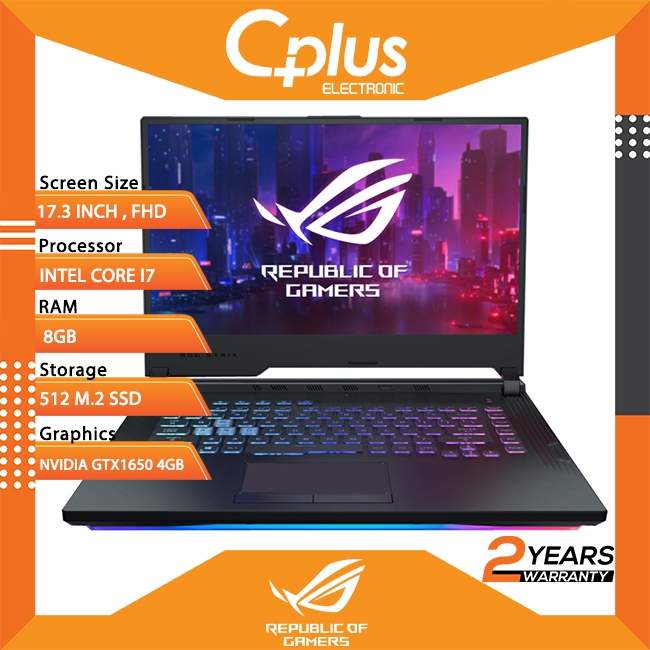 Asus ROG Strix G G731G-TH7113T 17.3" FHD 120Hz Gaming Laptop ( I7-9750H ...