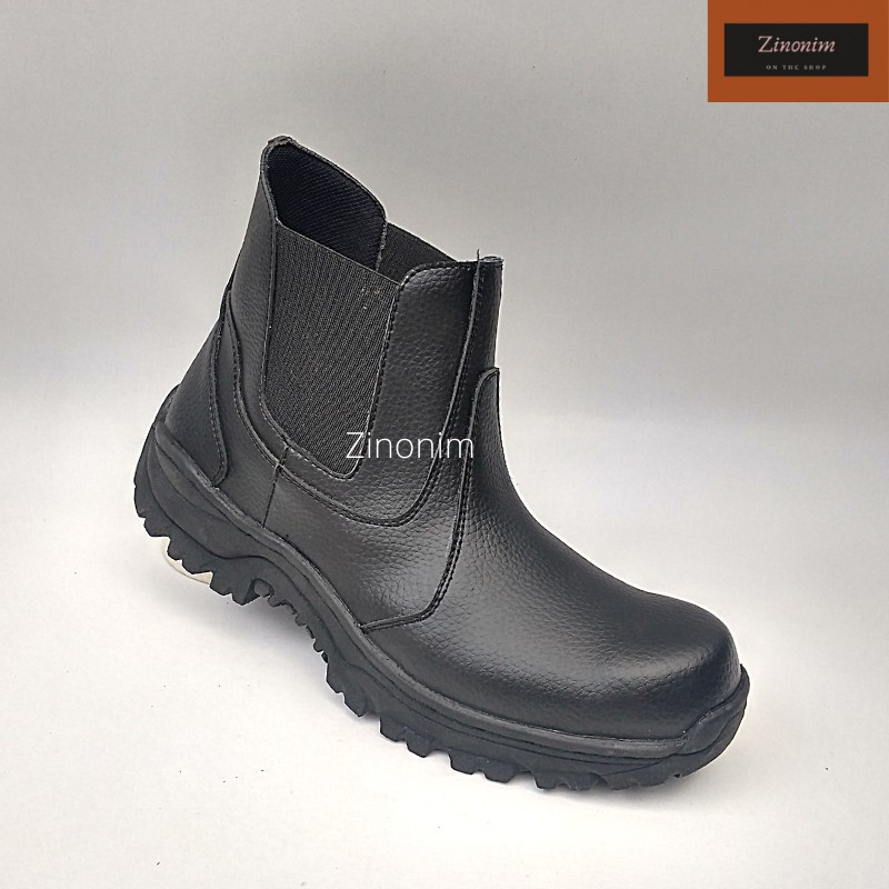 Septi Men's Slip On Steel Toe Shoes Project Work Safety Shoes Without ...