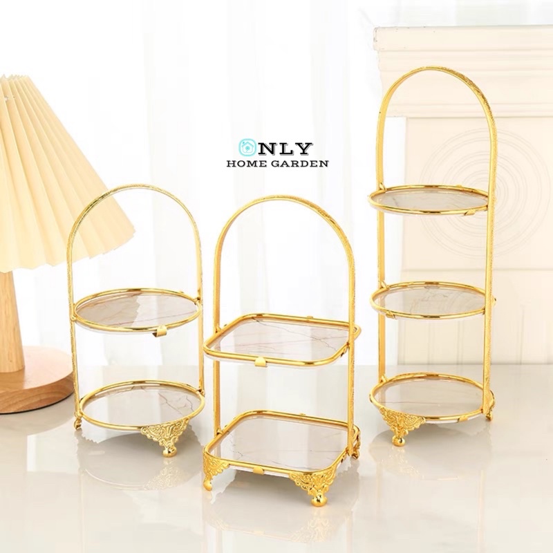 OnlyHomeGarden🔥FREE GIFT🔥Multi-Layer 3 Tier 2 Tier Dessert Tray 3 Layer ...