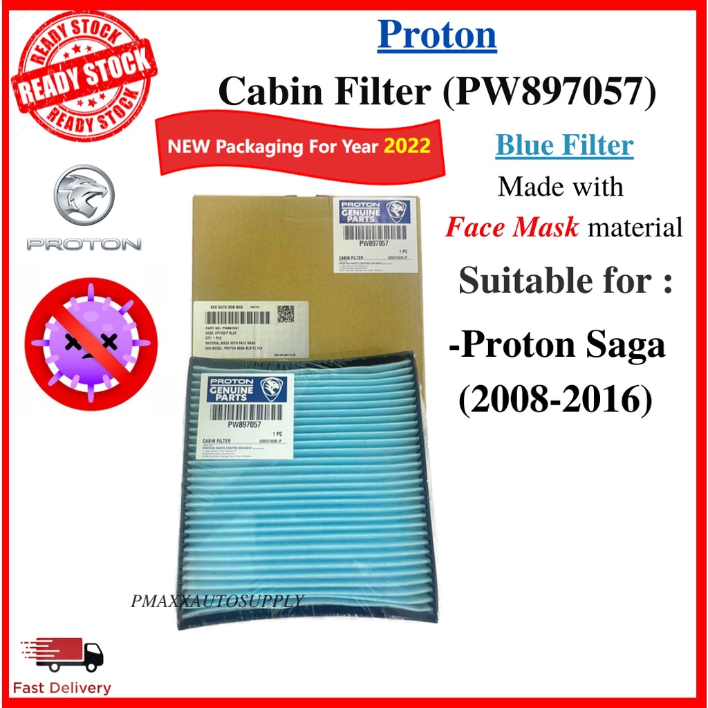 100% ORIGINAL PROTON BLM FLX FL SAGA AIR COND FILTER ORIGINAL PW897057 ...