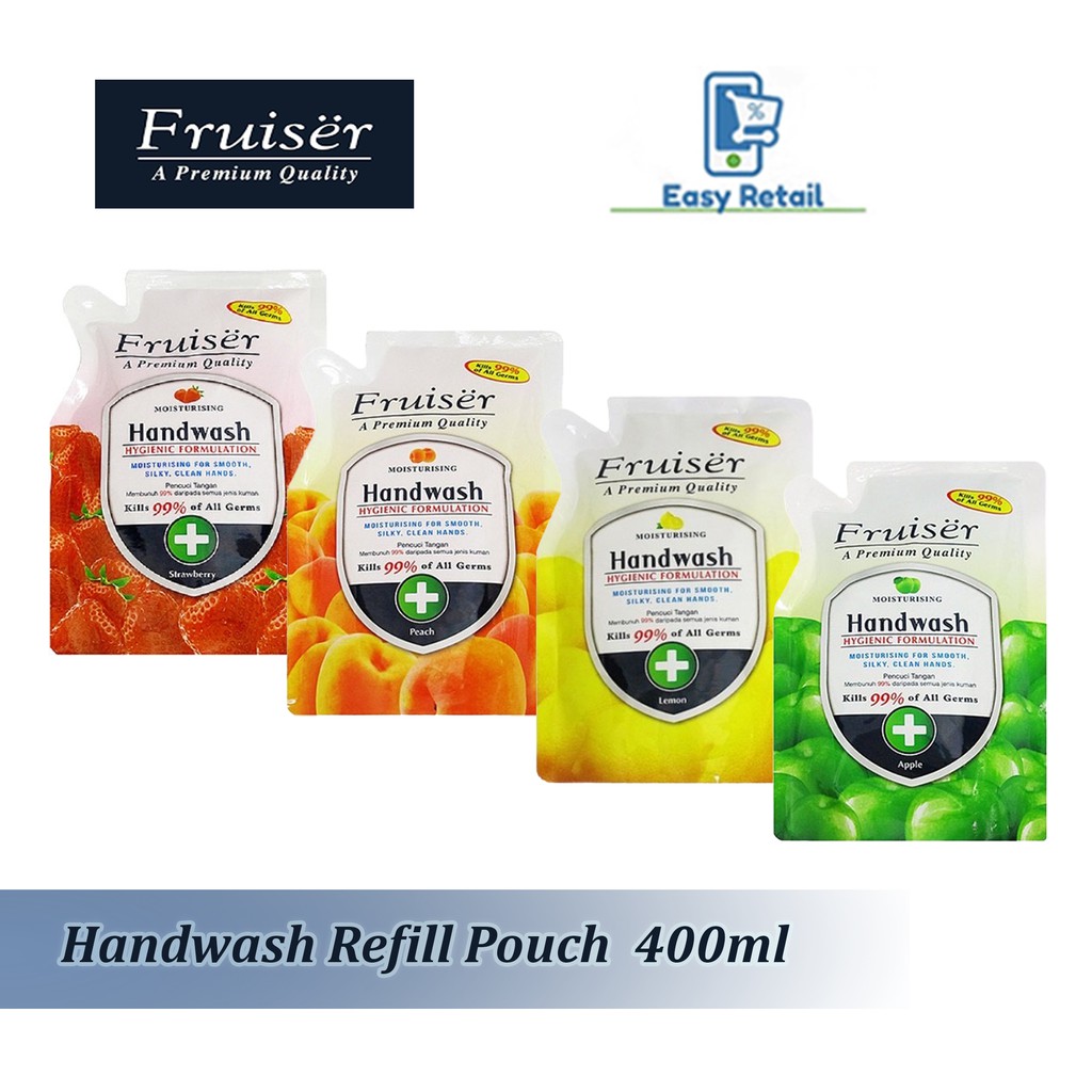 Fruiser Hand Wash / Sabun Pencuci Tangan Refill Pouch 400ml | Shopee ...