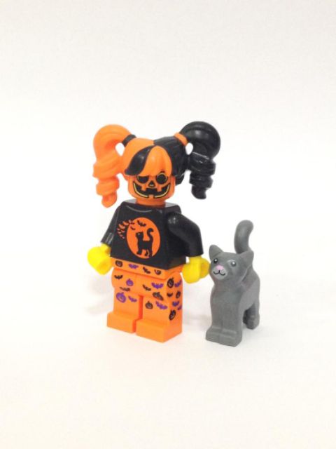 LEGO HALLOWEEN Costume Girl Minifigure with Cat Brand New | Shopee Malaysia