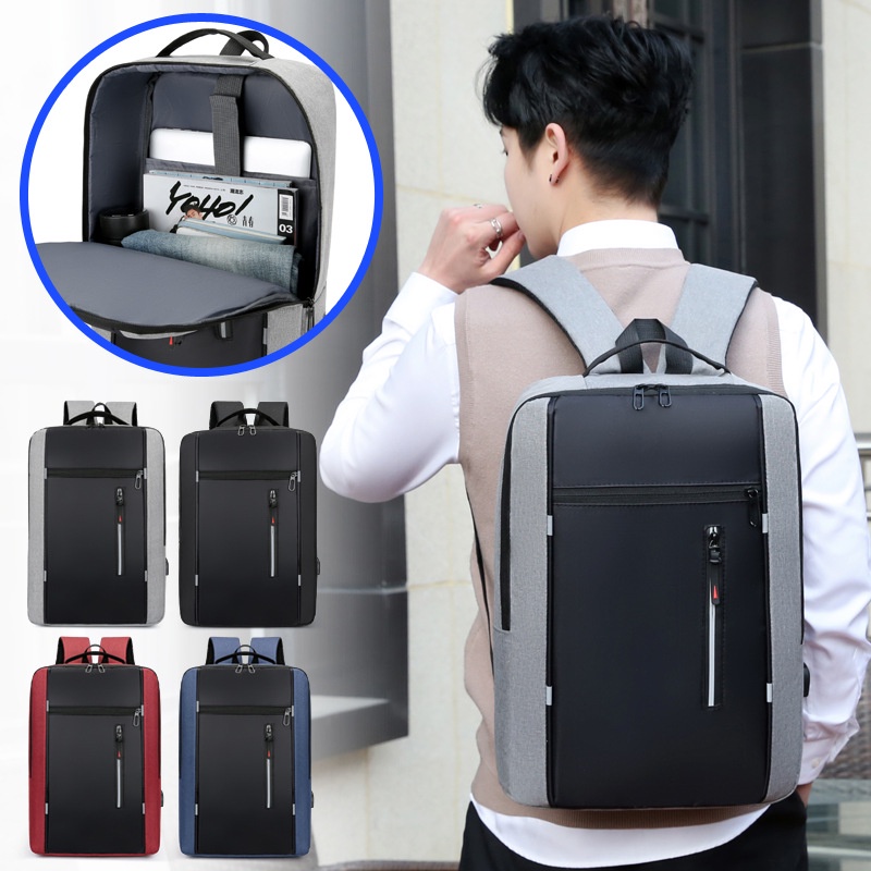 Business Waterproof Men 16.9 Inch Backpack Laptop Computer Ergonomic ...