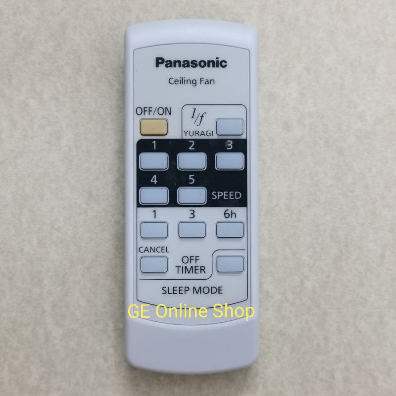Original Panasonic Ceiling Fan Remote Control 5 Speed For Nami Series F ...