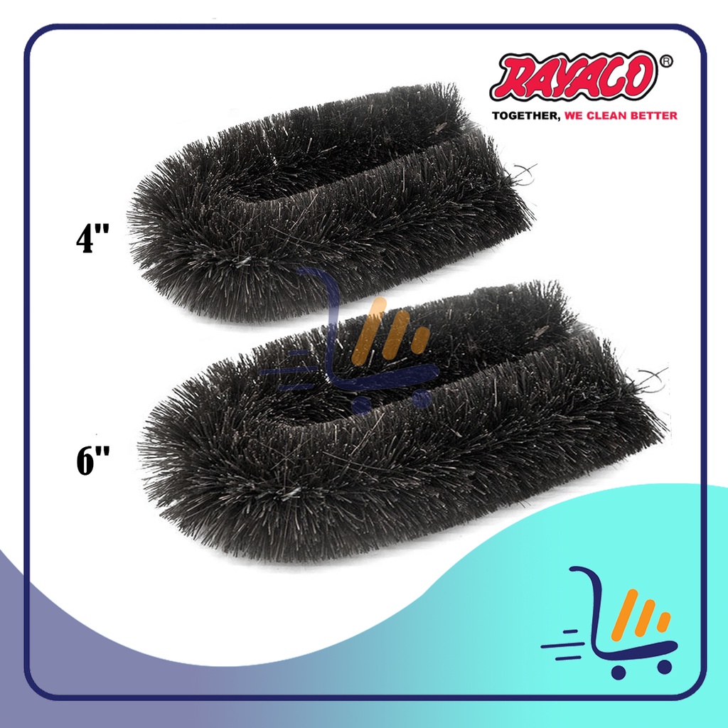Rayaco High Quality Black Coco Brush / Berus Coco, Berus Hitam(4''&6 ...