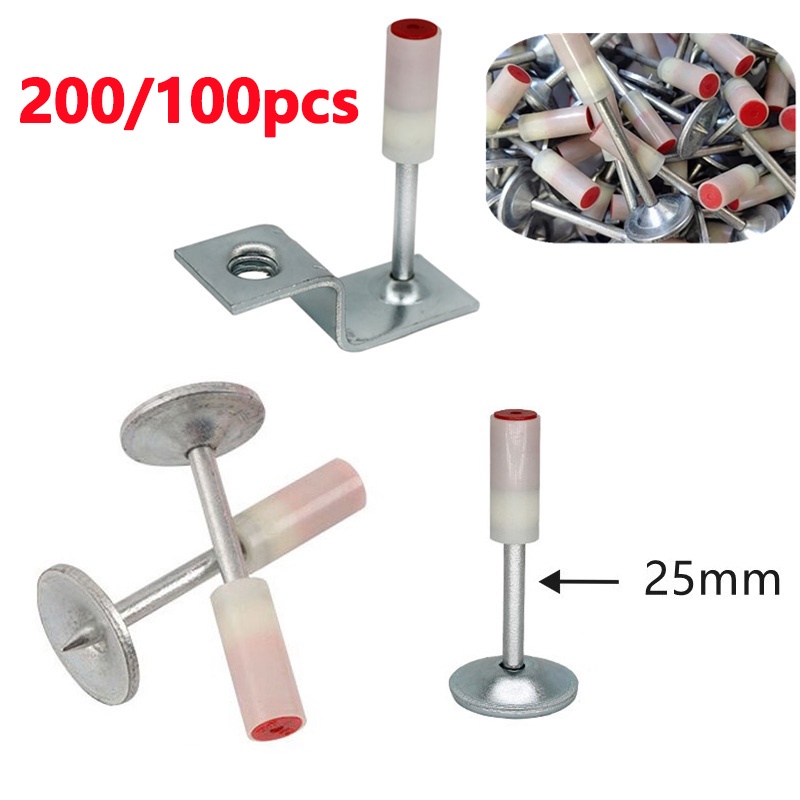 200pcs Nails Gun Ceiling Artifact Selangor Paku Concrete Round Cap ...