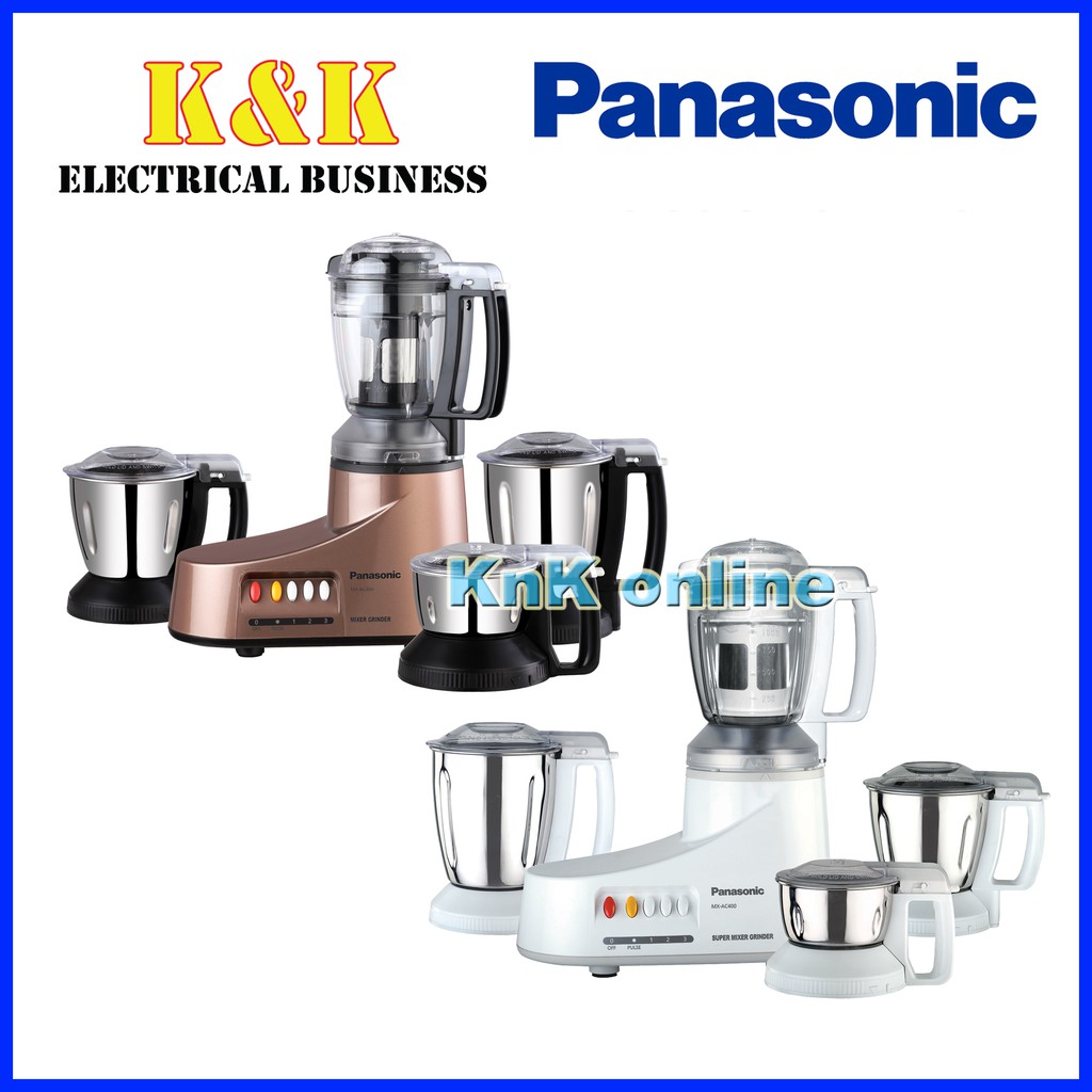 [MX-AC400] Panasonic Mixer Grinder MX-AC400WUA/TSK | Shopee Malaysia