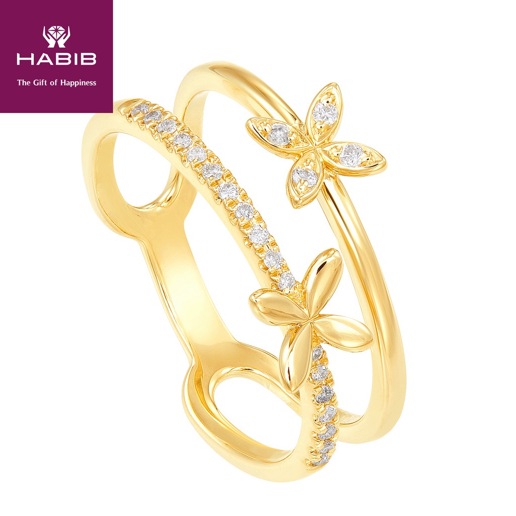 HABIB Seren Yellow Diamond Ring | Shopee Malaysia