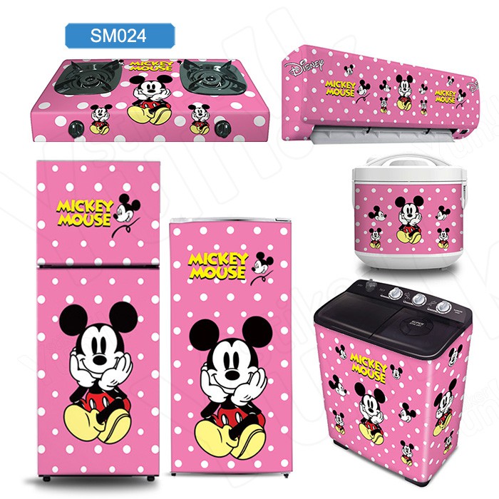 MESIN Sticker 1 & 2-door Refrigerator, Stove, Stove, AC, Minnie Mouse ...