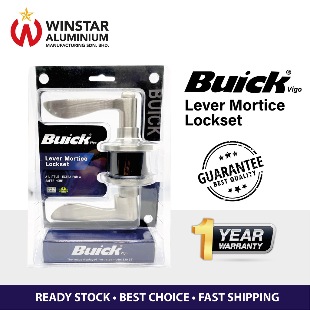 BUICK & VSP Turbular Lever Handle Lock - Winstar Aluminium | Shopee ...