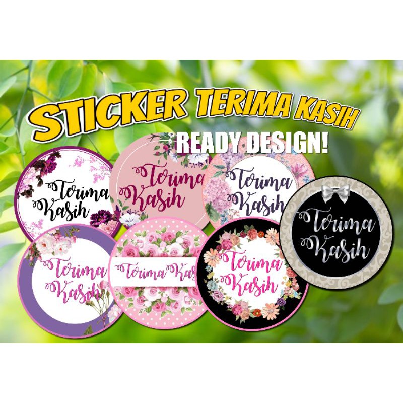 STICKER TERIMA KASIH | Shopee Malaysia