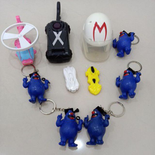 mcd toy 3 set in + 5 mamee monster keychain | Shopee Malaysia