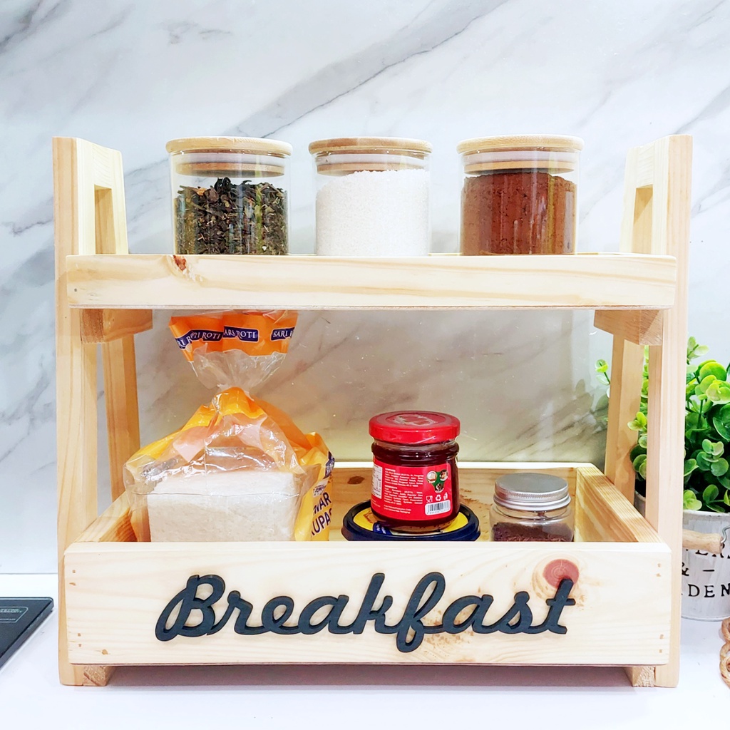 KAYU Multipurpose Kitchen Spice Rack/Dutch Teak Wood Stacking Rack/2 ...