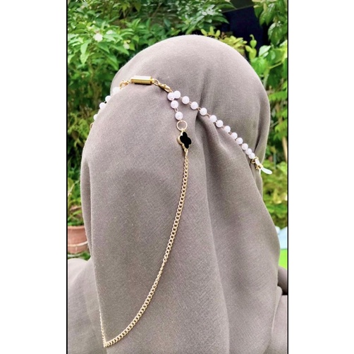 PEARL MASK EXTENDER Mask Chain Mask Adapter 2 in 1 Hijab Mask Extension ...