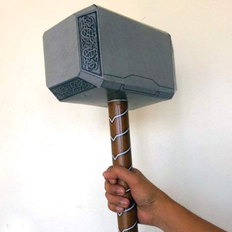 DIY Papercraft Mjolnir Thor's Hammer PaperModel 3D Puzzle Handwork Toys ...