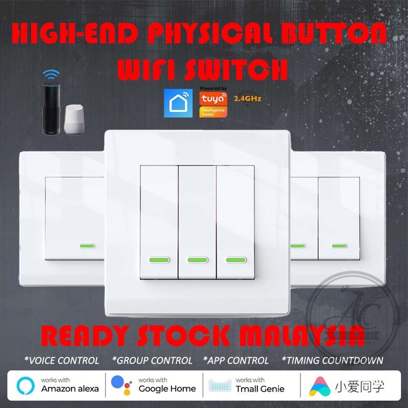 Tuya Smart Switch High-End Wifi Wall Touch Switch No Neutral Wire ...