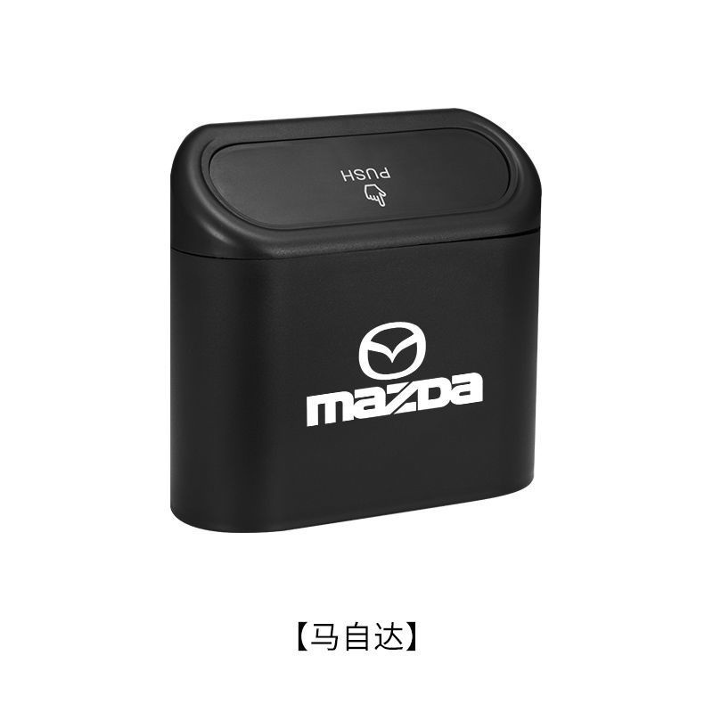 Car Trash Bin Hanging Vehicle Garbage Dust Case Storage Box Black Abs ...