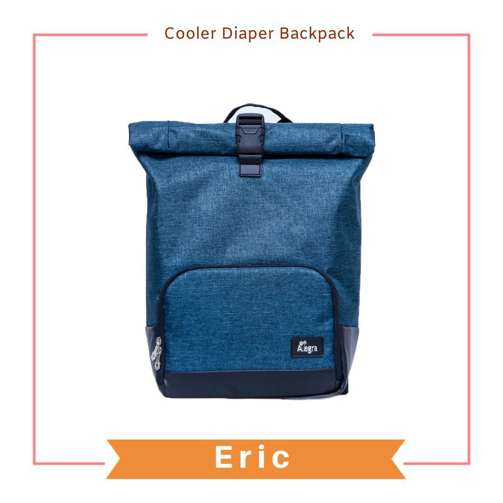 Allegra Rolltop Cooler Diaper Backpack - Eric | Shopee Malaysia