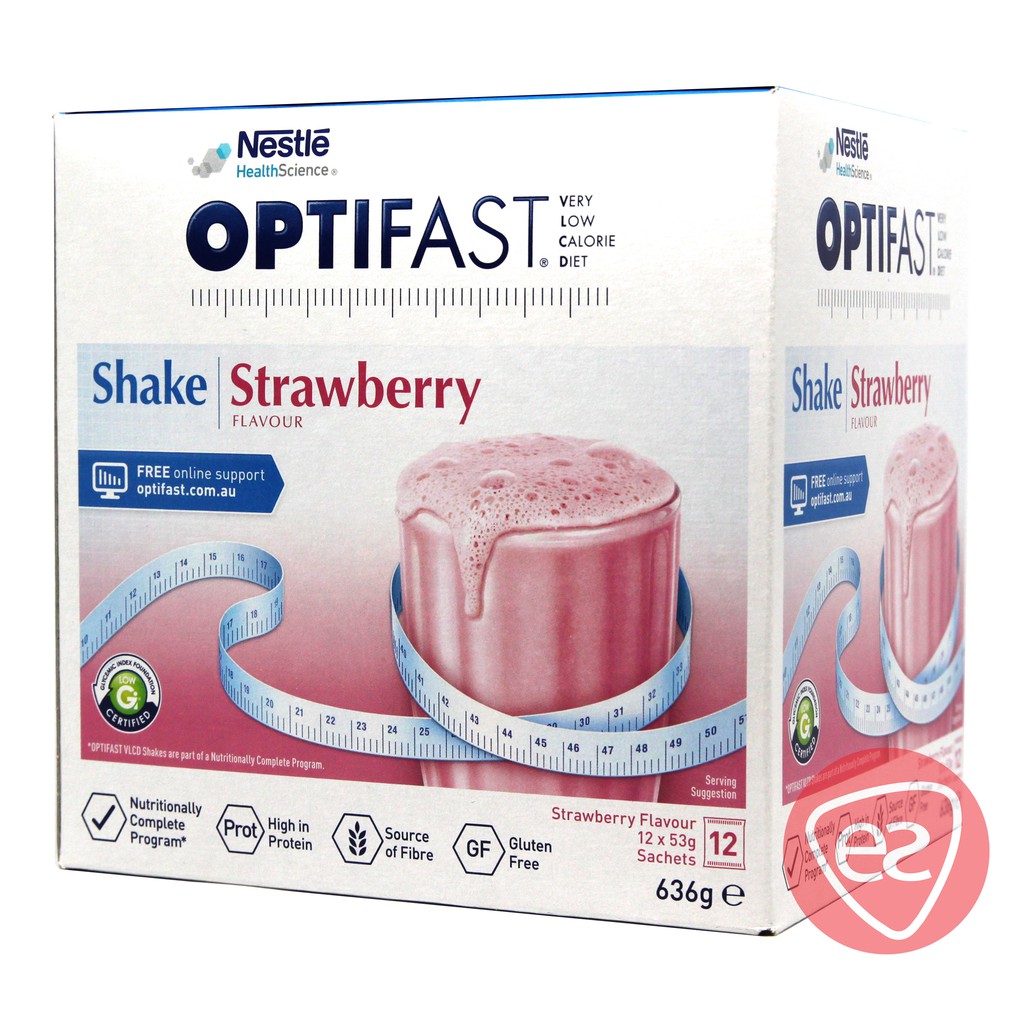 (Exp 01.2025) Optifast Milk Shake Strawberry (12 Sachets x 53g ...