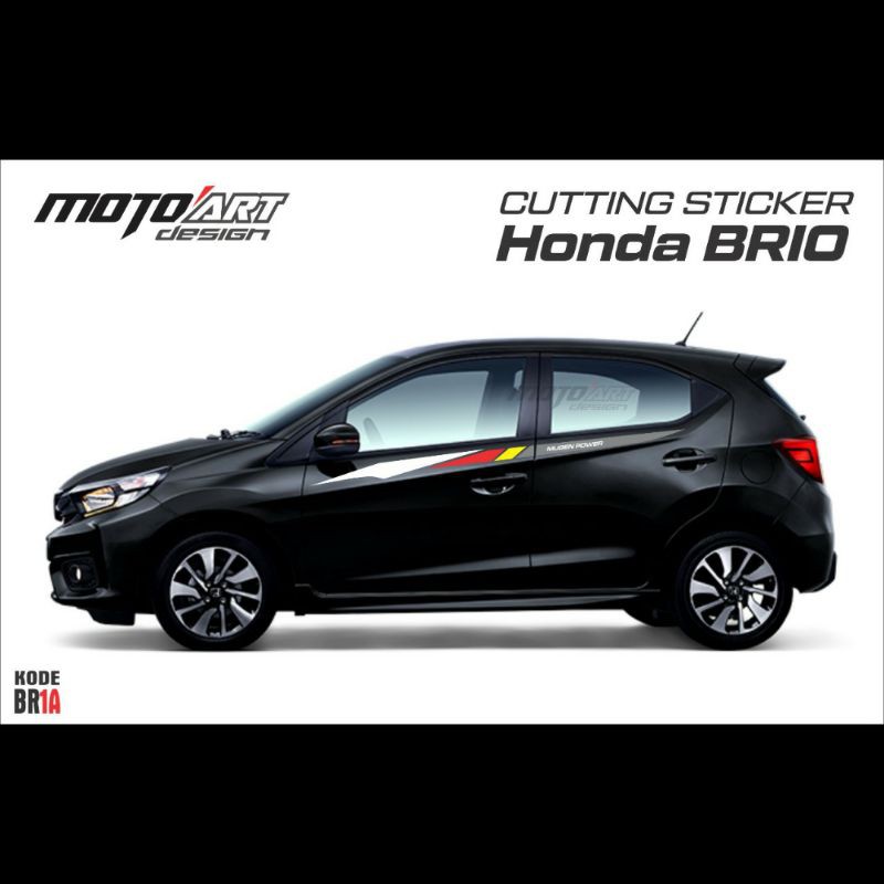 Cutting sticker Striping sticker Honda Brio with Mugen motif | Shopee ...
