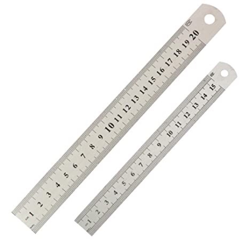 Stainless Steel Ruler / Pembaris Besi 铁尺 15cm/20cm | Shopee Malaysia