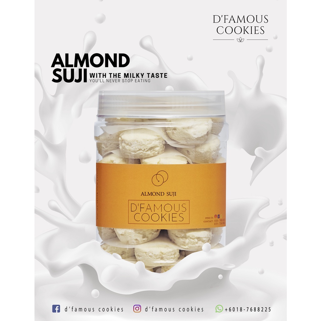 suji badam suji almond biskut suji homemade 100% halal by Dfamous ...
