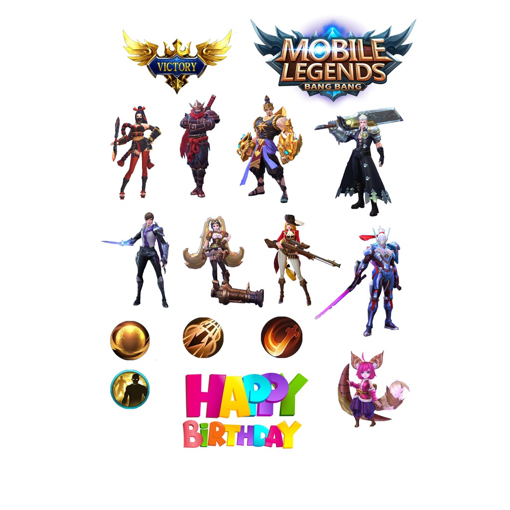 MOBILE LAGEND TOPPER DECO CAKE | Shopee Malaysia