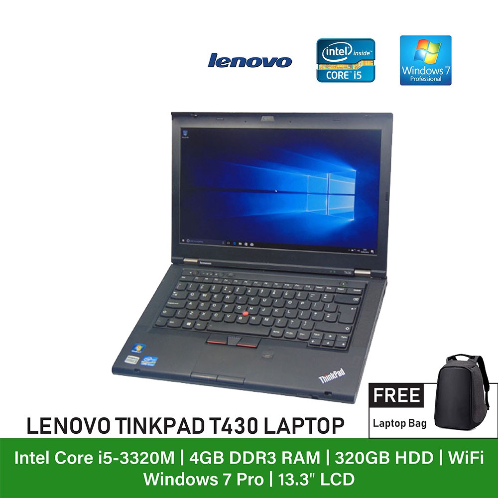Lenovo Thinkpad T430 Laptop (Refurbished Notebook) | Shopee Malaysia