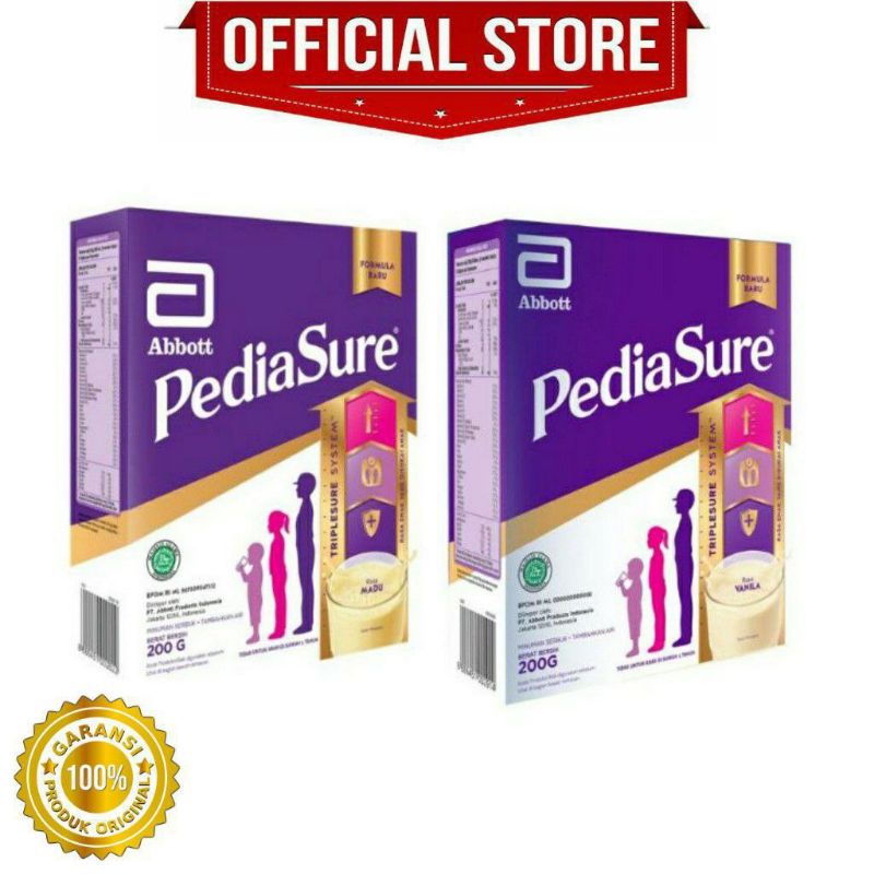 Pediasure TRIPLESURE 200GRAM VANILLA Honey Flavor 400gram 850GRAM ...