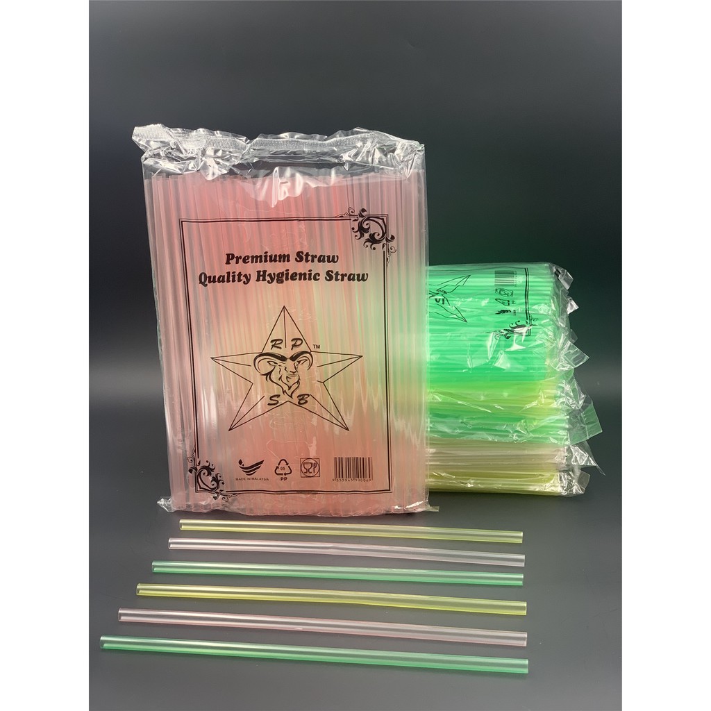 9" Drinking Straw - Colour Black Disposable Plastic Straw - 9 inch - 吸管 ...