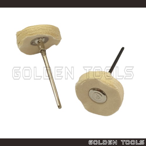 21mm Abrasive Mounted Beige Cloth Disc Wheel Brush 2.35mm Shank ...