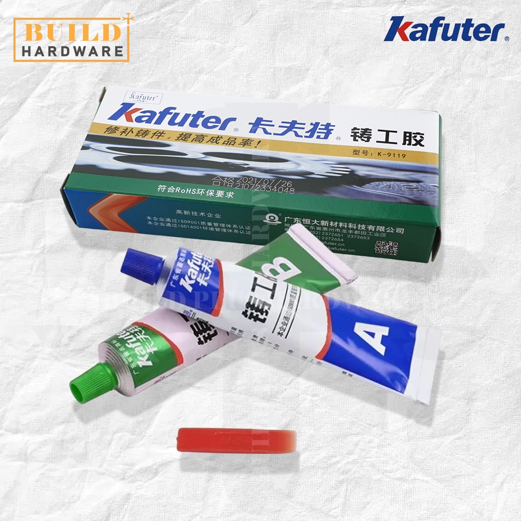 KAFUTER K-9119 Steel Weld Epoxy Compound (A+B) 65G Adhesive Repairing Casting Leakage Plugging ...