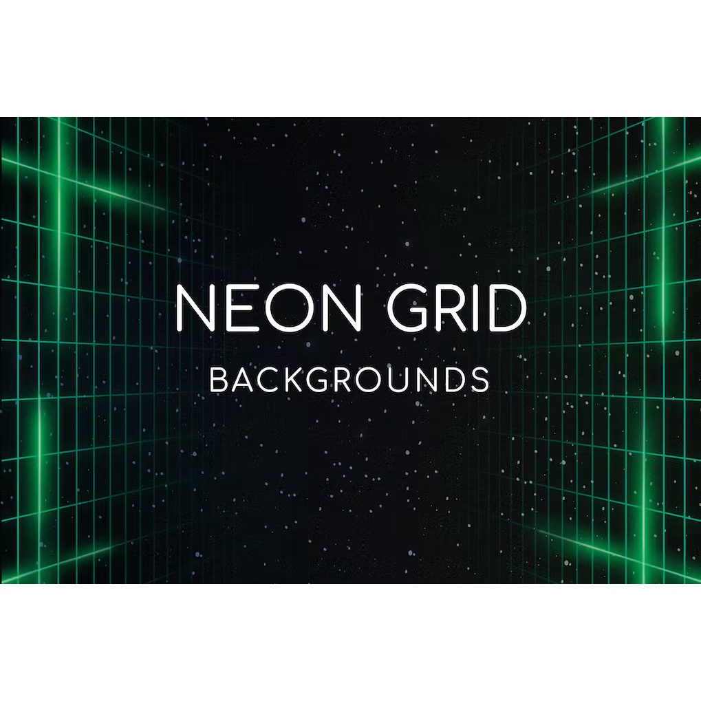 [C9] Neon Grid Backgrounds | Photoshop | Procreate Brushes | Procreate ...