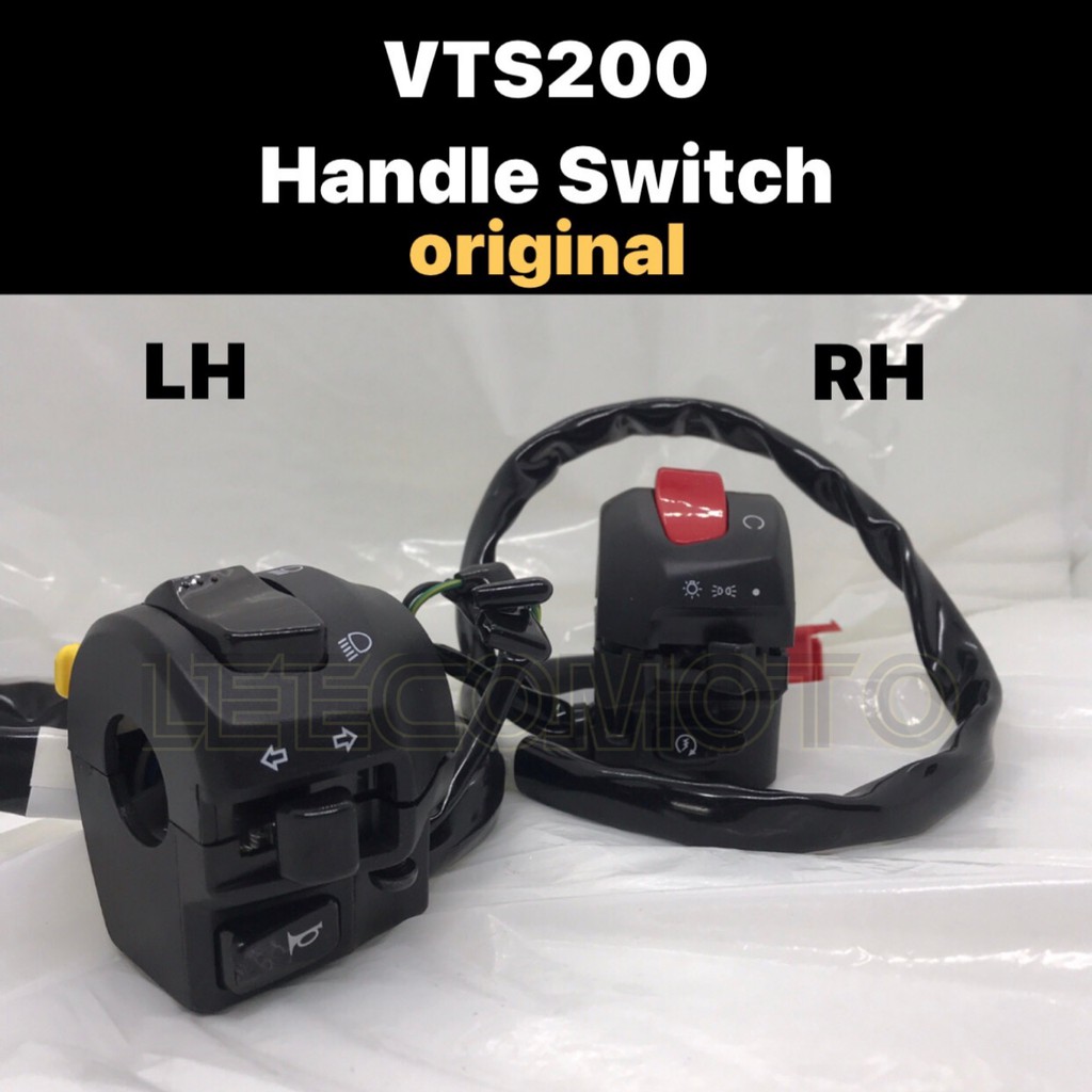 ORI SYM VTS 200 VTS200 HANDLE SWITCH ORIGINAL LEFT RIGHT SIDE KIRI ...