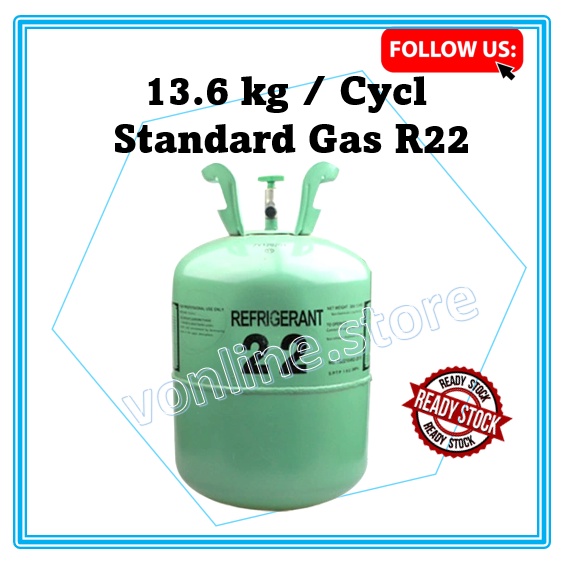 Gas Standard Daikin Acson R134A R32 R410 R22 R407C R600A Air Con Fridge Car 冷气空调/冰箱 Penyaman ...