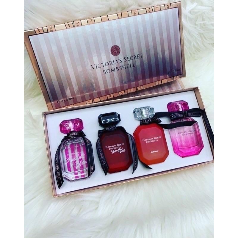🔥READY STOCK🔥ORI TASTE VICTORIA's SECRET BOMBSHELL 4 in 1 SET 30ml ...