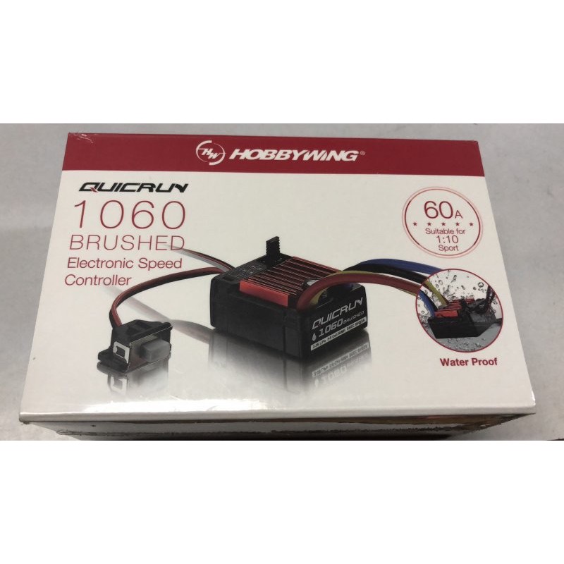 Hobbywing QUICRUN 1060 Brushed Waterproof ESC | Shopee Malaysia
