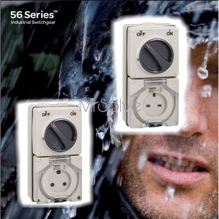 Schneider 56 Series 13A 15A Switch Socket Outlet IP66/ Kavacha 13A ...