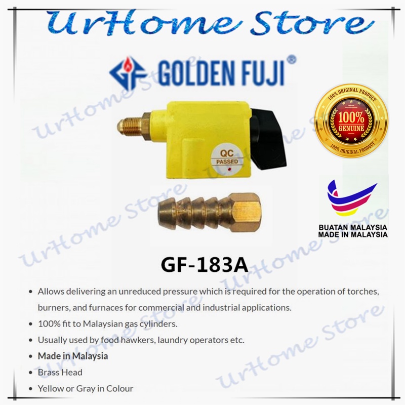 GOLDEN FUJI 183A / 183B Gas Regulator Unreduced Pressure Coupling Non ...