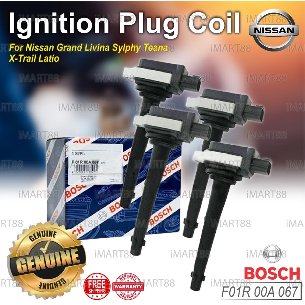 F01R00A067 22448-CJ00A Bosch Nissan Latio Sylphy Teana X Trail X-Trail ...