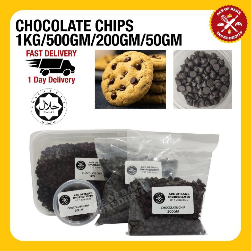 Milk Chocolate chip/Coklat Chip/BAKING chocolate chips premium | Shopee ...